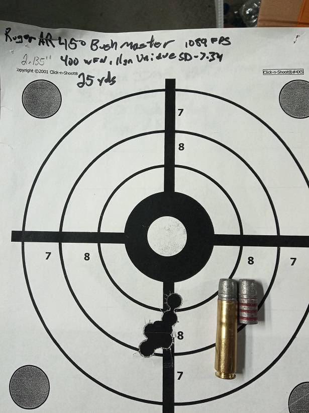 450 Bushmaster Heavy Cast Boolits Subsonic from a Bolt Action